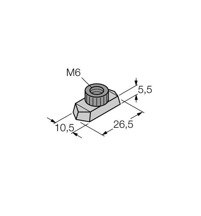 Accessories - DIN Rail Nut for Mounting Clamps